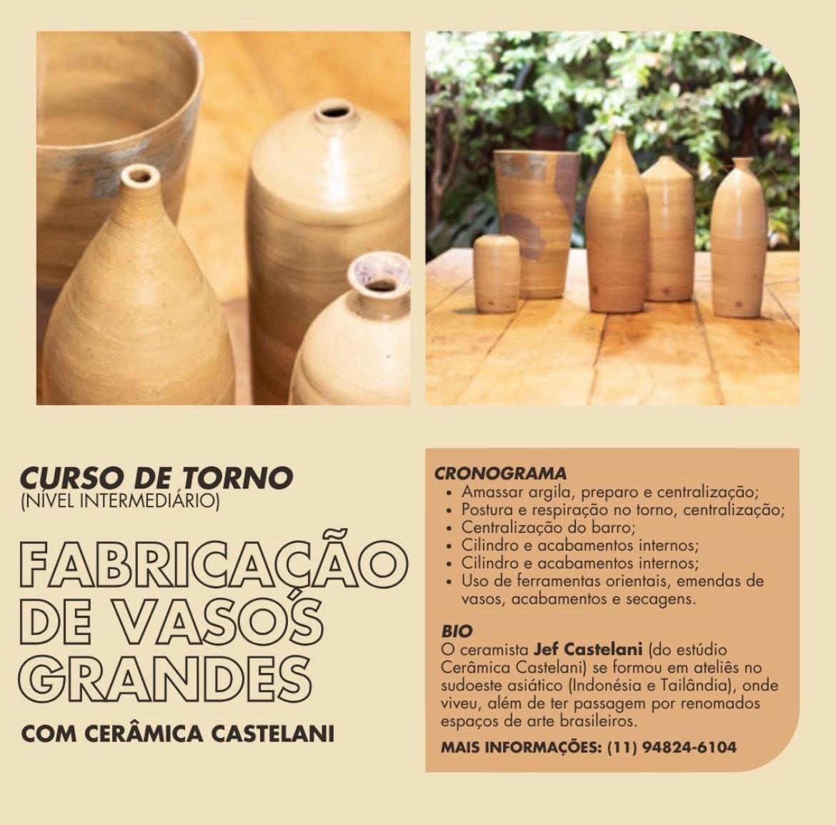 Workshop - Castelani cerâmica rústica
